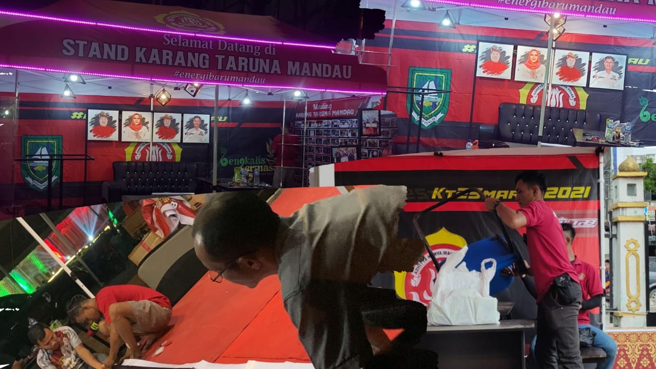 Sukseskan MTQ ke XLVIII, KT Mandau Dirikan Stand Bazar dengan Desain ...
